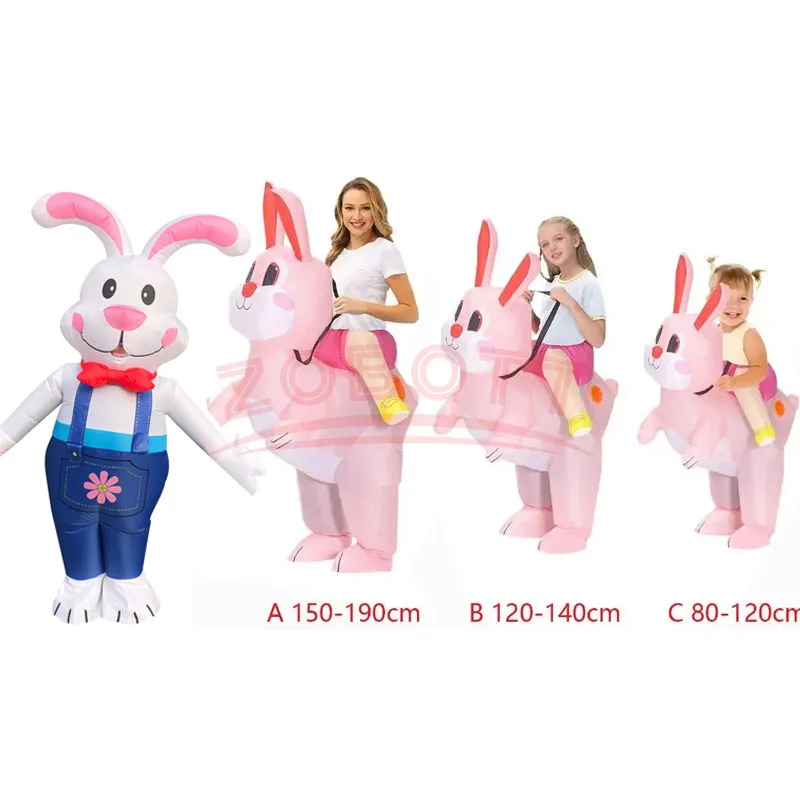 Easter-Bunny-Costume-Adult-Children-Bunny-Inflatable-Clothes-Role-Play ...