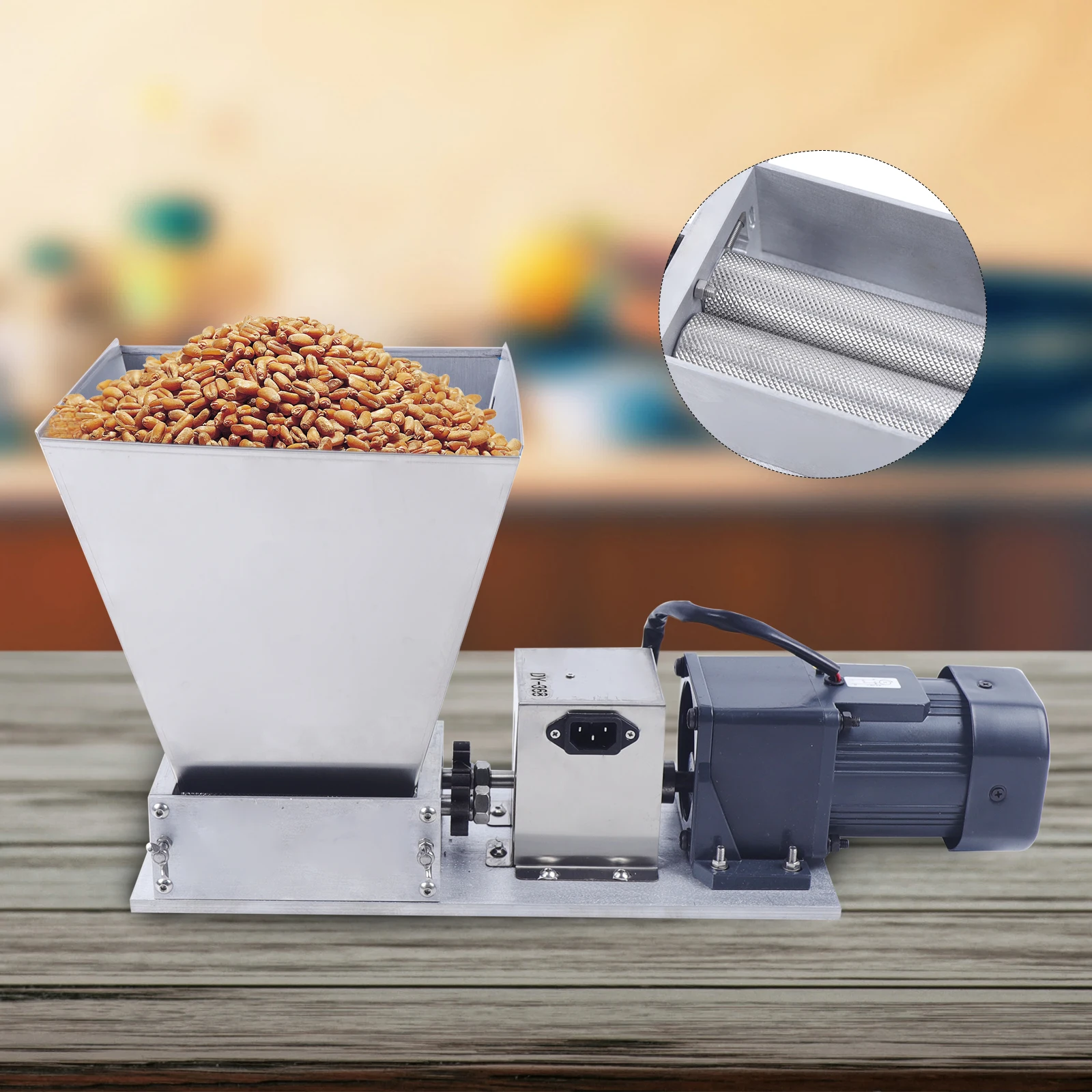 220V-Electric-Grain-Mill-Barley-Grinder-Wet-Dry-Malt-Crusher-Grain ...