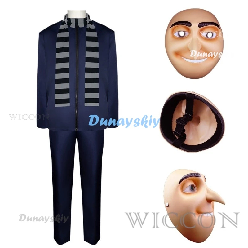 Movie-Gru-Cosplay-Costume-Coat-Pants-Scarf-for-Men-Male-Disguise-Dress ...