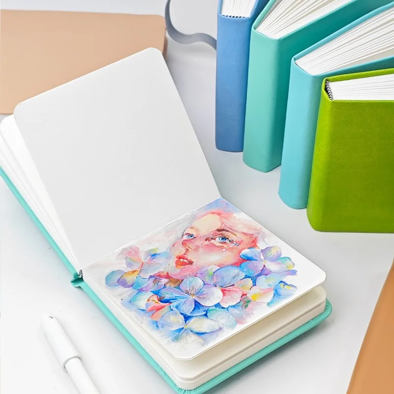 30-Sheets-PU-WaterColor-Sketchbook-Drawing-Notebook-Tearable-Multiple ...