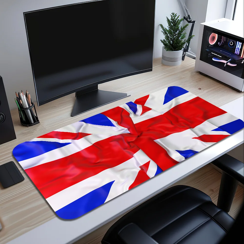 U-UK E-England Flag Union J-Jack Mouse Pad Desk Mat Large Non-slip Anti ...