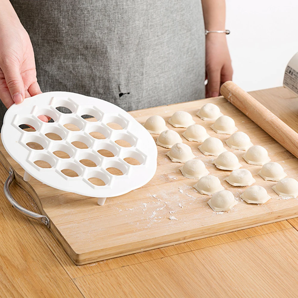 19 Holes Kitchen Accessories Dough Press Ravioli Making Mould Dumpling ...