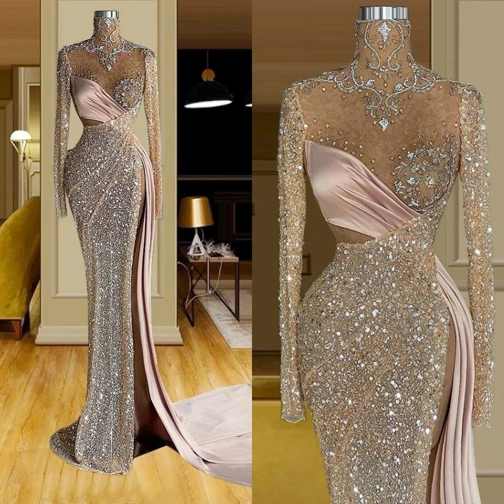 Bling-Prom-Dress-Sequined-Sexy-Crystal-Luxury-Evening-Gowns-Formal ...