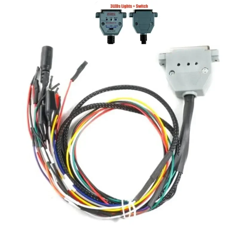 3-LED-LIGHTS-Boot-Bench-Cable-DB25-ECU-Bench-Pinout-Cable-for-PRO-J2534 ...