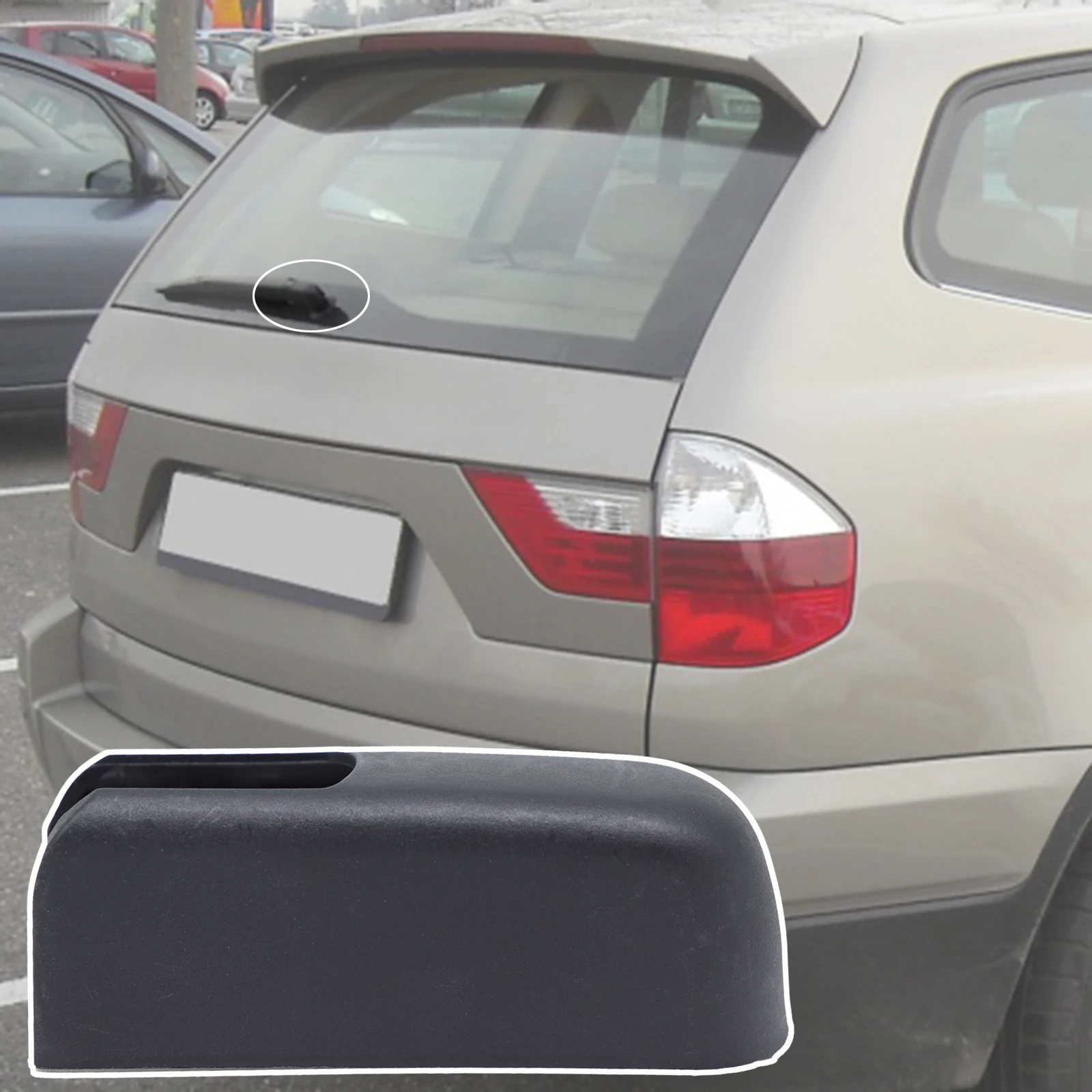 Rear Window Windscreen Windshield Wipers Arm Cover Nut Cap Rocker Clip ...