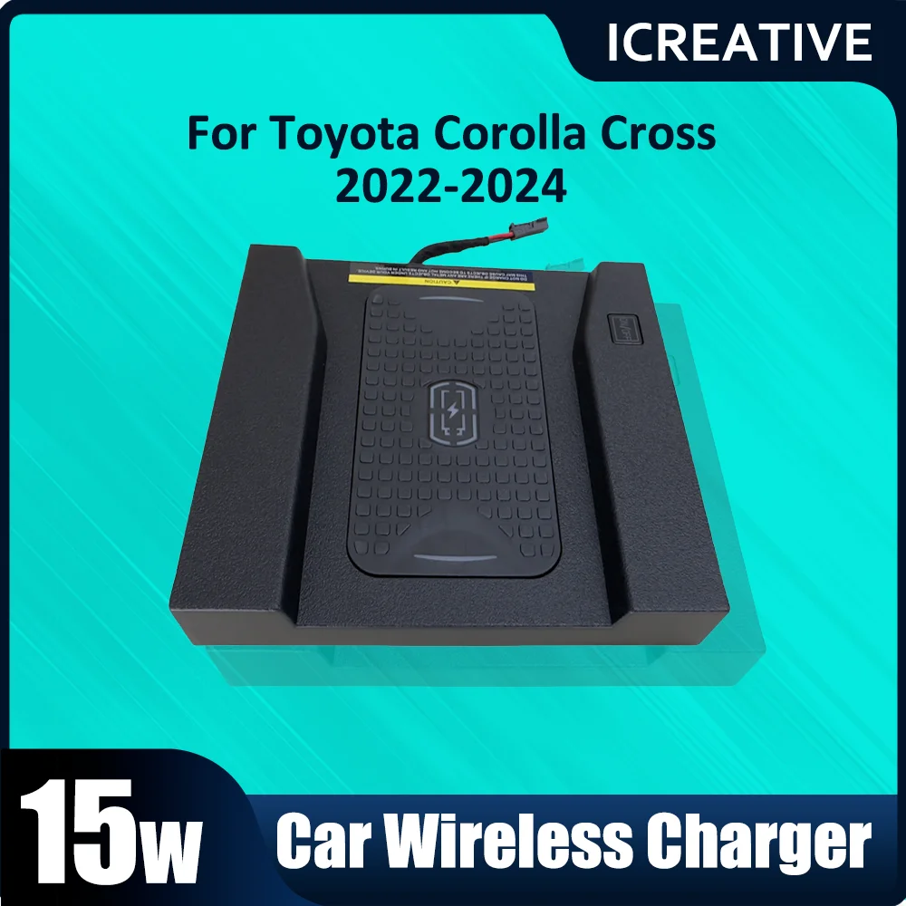 15W-Car-Wireles-Charging-Pad-for-Toyota-Corolla-Cross-XG10-2022-2023 ...