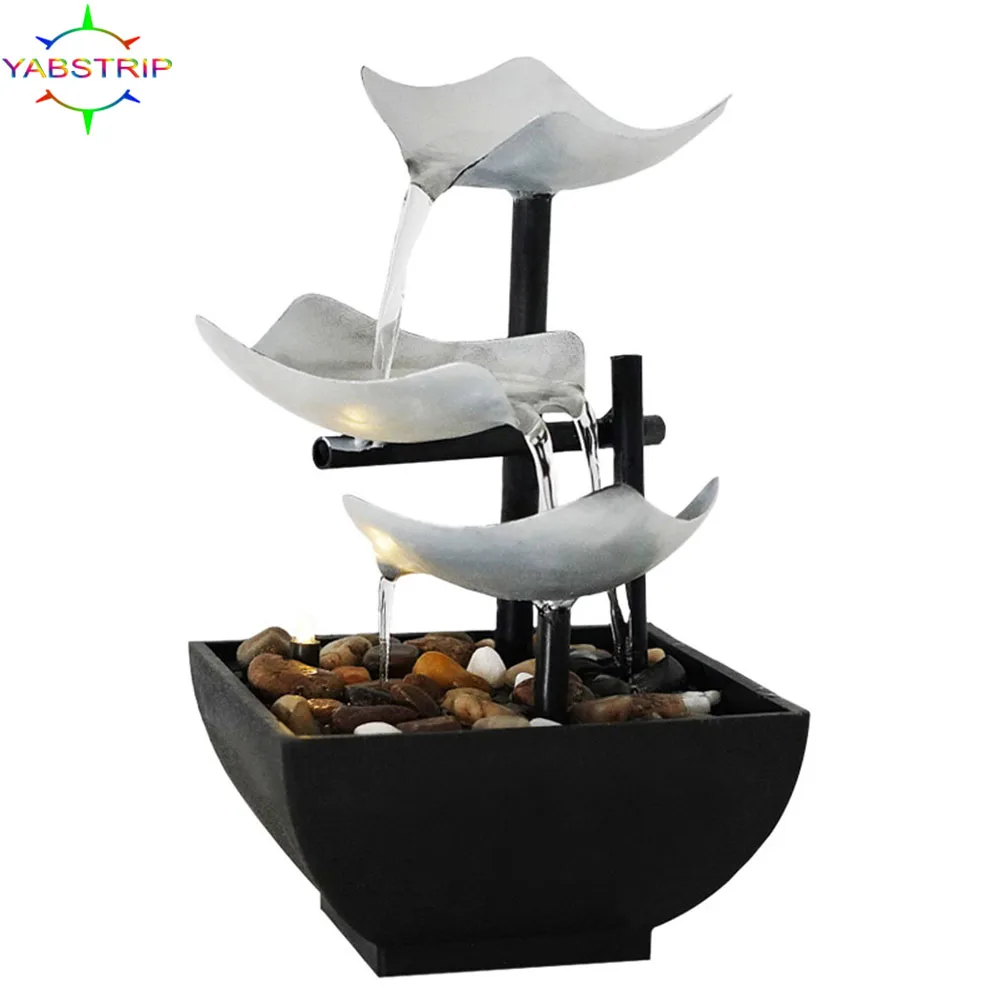 Minimalist Water Desktop Fountains Indoor Waterfall Fountain Tabletop ...