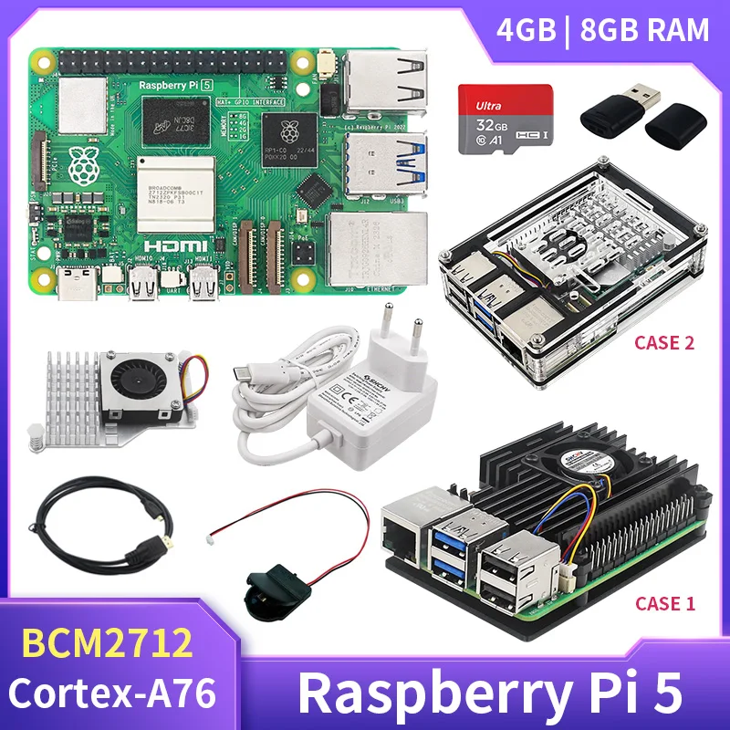 Original-Raspberry-Pi-5-4G-8G-RAM-BCM2712-Cortex-A76-2-4GHz-VideoCore ...