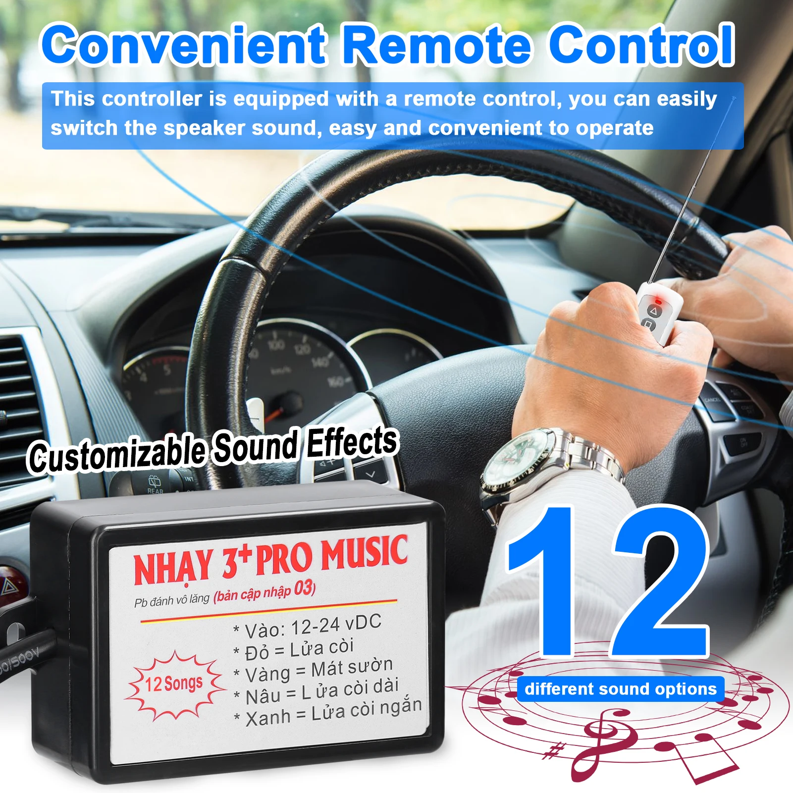 Car-Horn-Controller-Electric-Horn-Speaker-Sound-Control-Unit-with ...