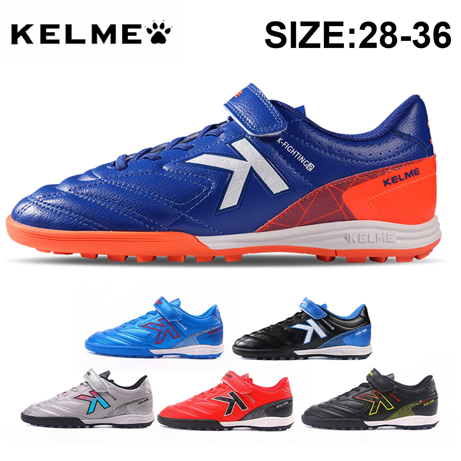 KELME-Professional-Football-Shoes-Kid-s-Football-Training-Shoes-Grass-TF-Outdoor-Anti-Slip-Boys ...