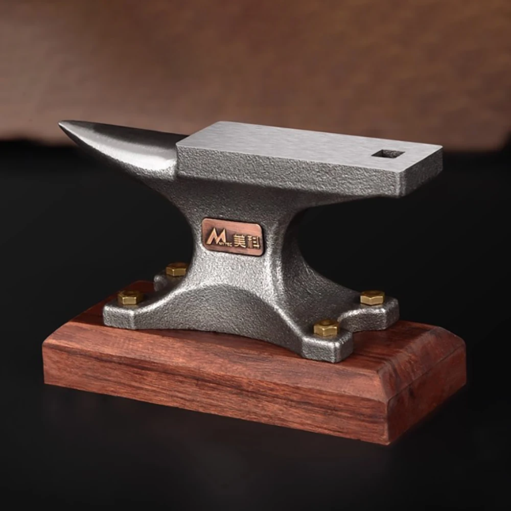 Mini Desk Anvil - Cast Steel Horn Anvil with Ebony Wood Base | DIY Tool ...