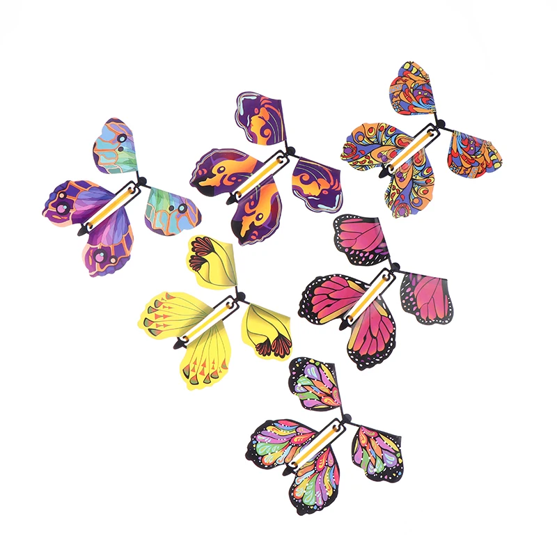 5pcs-Magic-Flying-Butterfly-Fairy-Flying-Toys-Winding-Rubber-Band-Wind ...