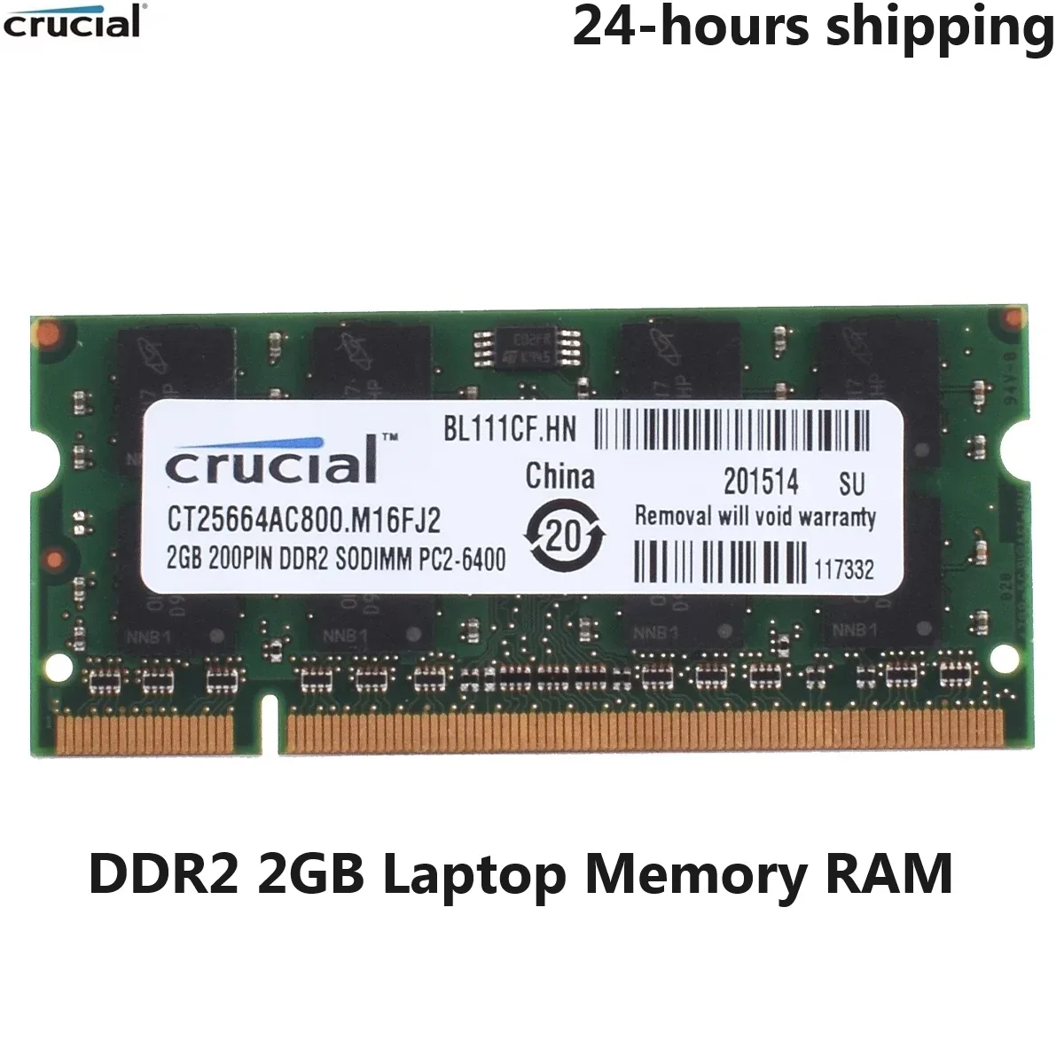 Cruciale-Sodimm-Ddr2-2Gb-Geheugen-Voor-Laptop-Ram-533Mhz-PC2-4200 ...
