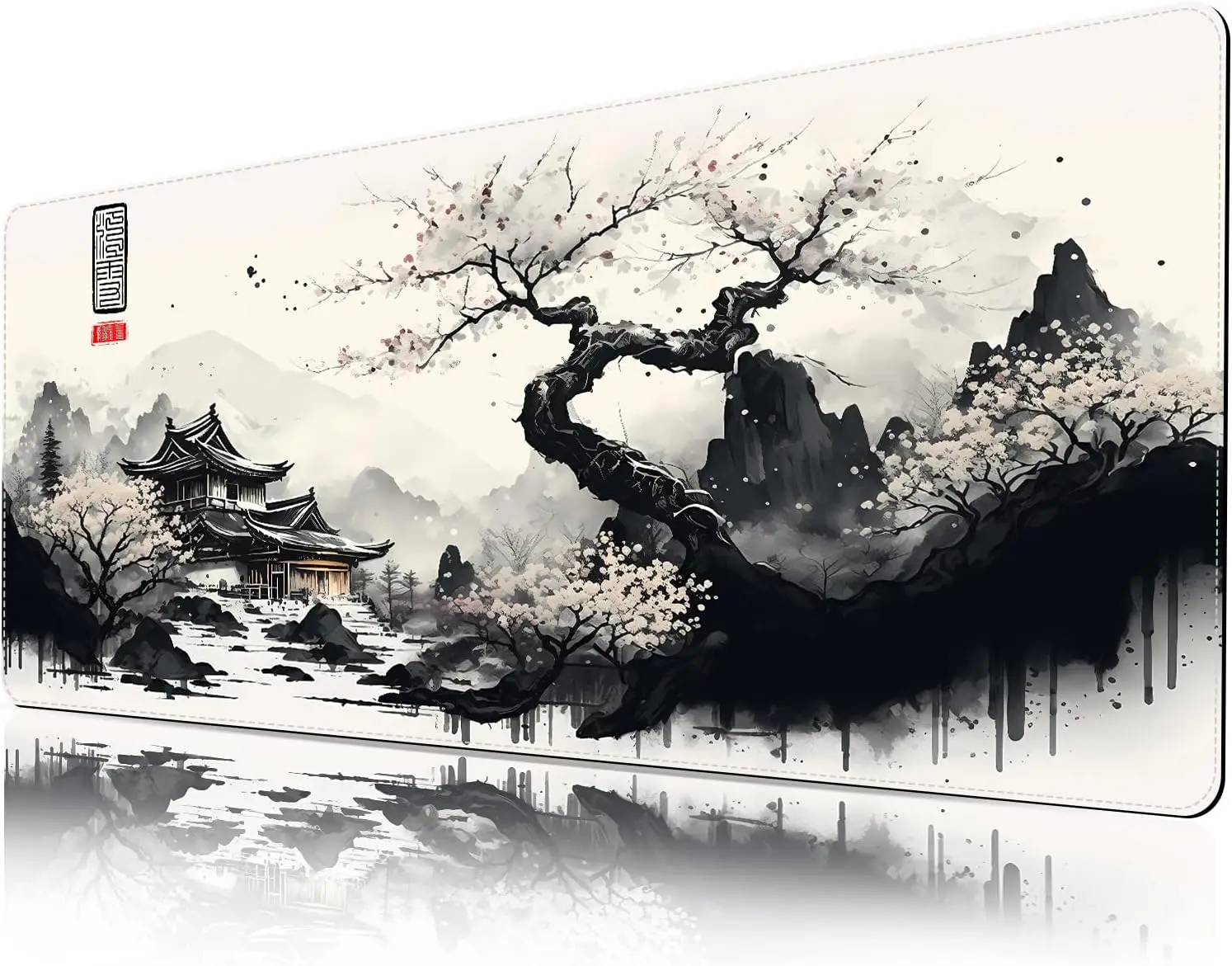 Asian-Ink-Painting-Gaming-Mouse-Pad-Non-Slip-Rubber-Mouse-Pad-with ...
