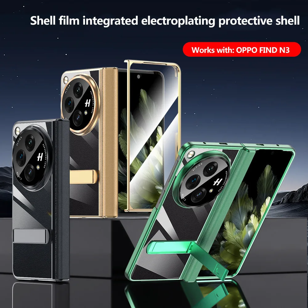 Luxury-Electroplating-Transparent-Folding-Hinge-Shockproof-Hard-Case ...