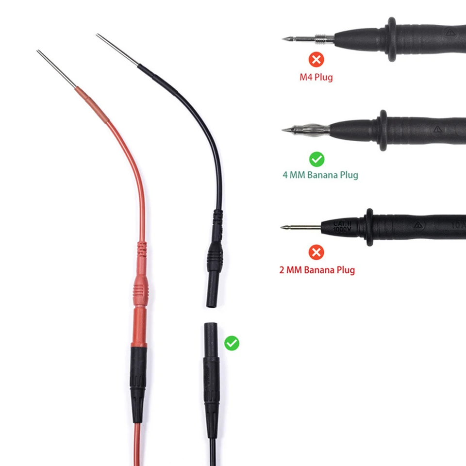 Electrical Testing Leads With Banana Plugs 4mm Banana Plug Multimeter ...