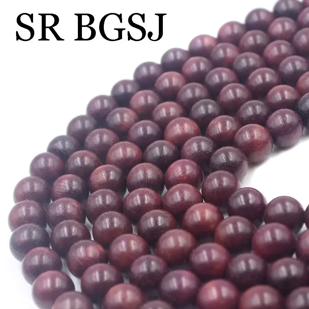 108pcs 6mm 8mm 10mm Round Violet Rosewood Mala Meditation DIY Jewelry ...