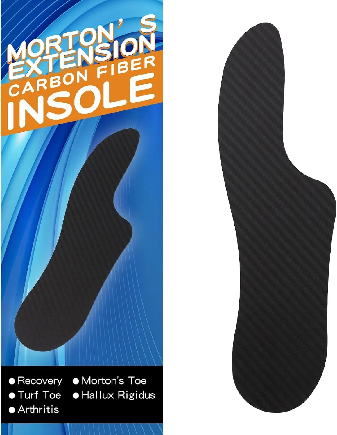 Orthotic-Fibra-de-Carbono-Palmilha-de-Morton-Morton-Toe-Toe-Turf-extra ...