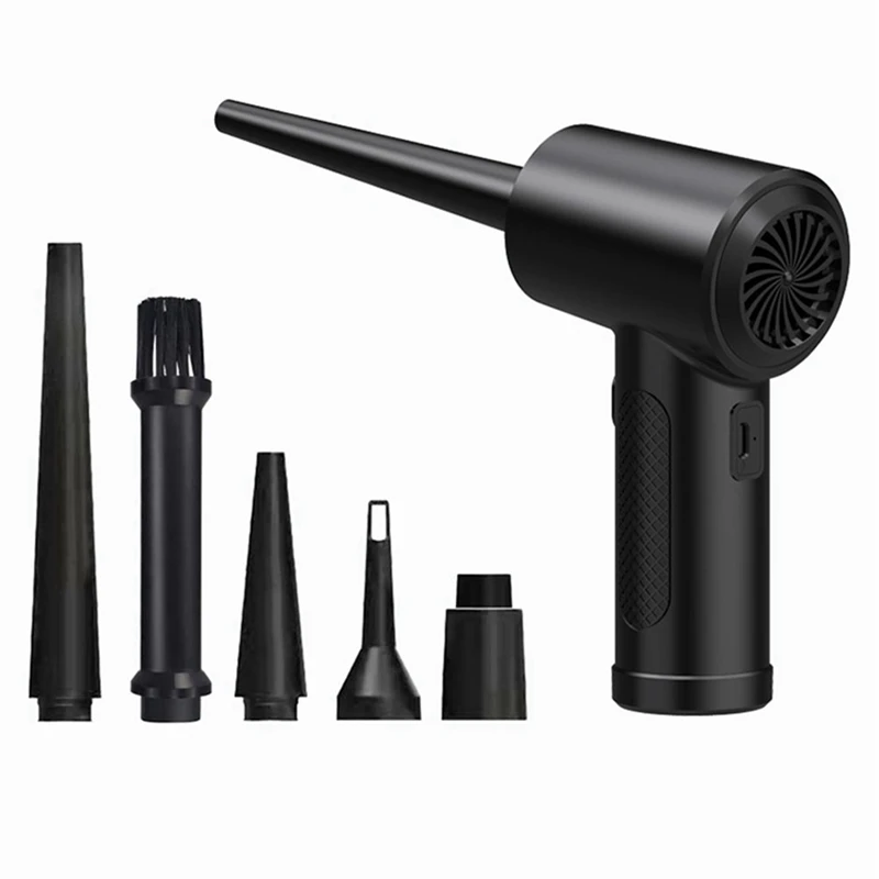 1-Set-Black-Air-Cleaner-68W-Compression-Blower-51000-RPM-Black-Powerful ...