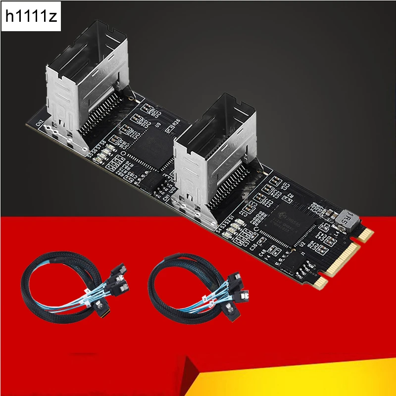 New M.2 To Sata Card Pci Express 3.0 M2 To Sata Multiplier Adapter 8 ...