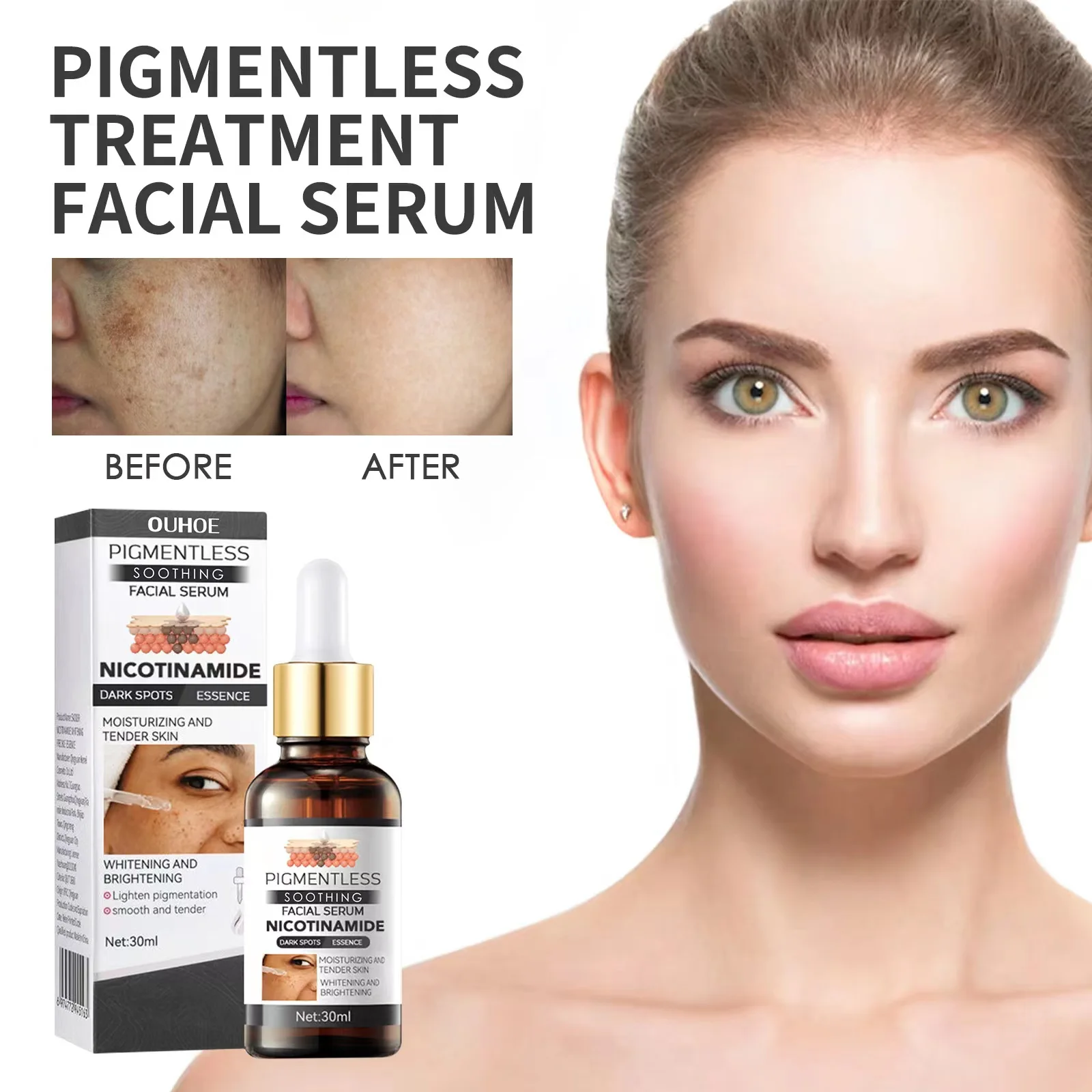 Remove Dark Spot Serum Fading Pigmentation Melasma Melanin Correcting Whitening Anti Aging ...