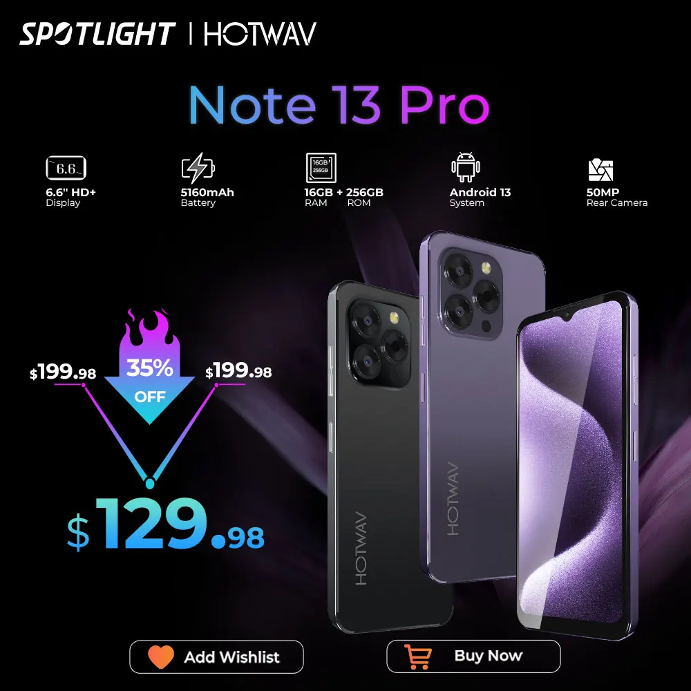 World-Premiere-HOTWAV-Note-13-Pro-Smartphone-6-6-HD-Android-13-16GB ...