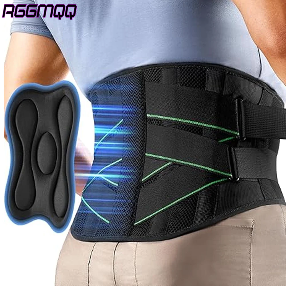 1PC Back Brace for Men Lower Back Pain with 7 Metal Stays,for Sciatica ...