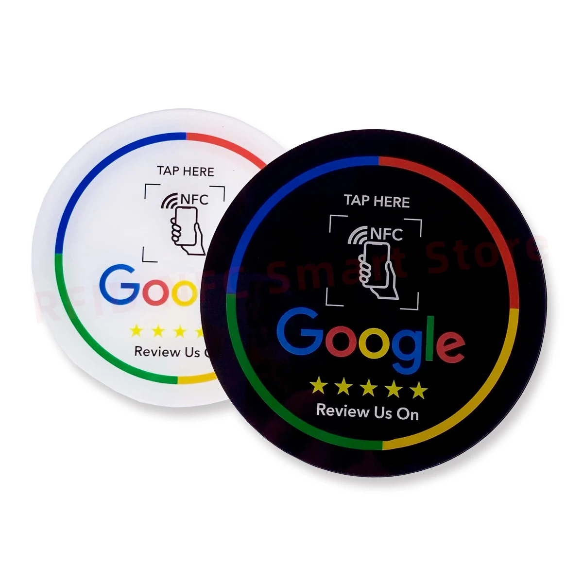 Naklejka-sto-owa-NFC-o-rednicy-10CM-Google-Reviews-naklejka-NFC ...