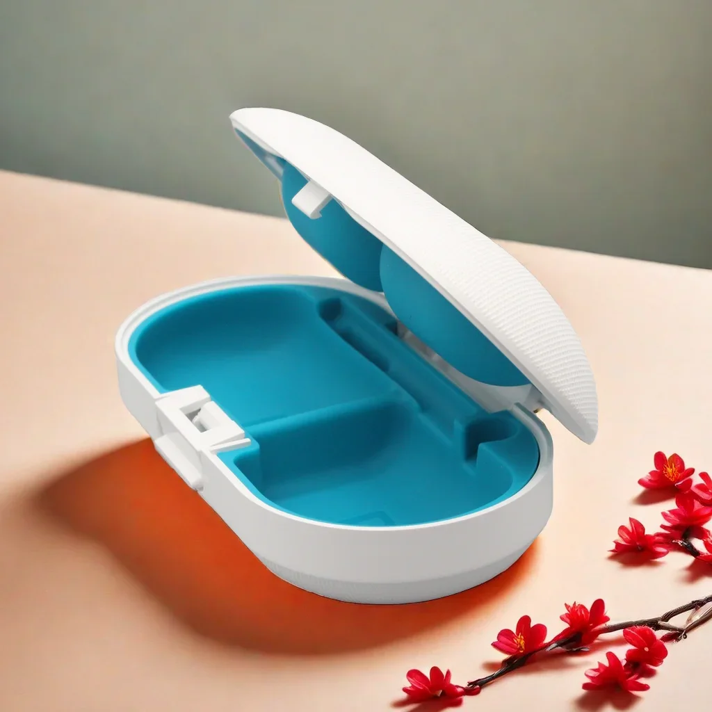Hearing Aid Case Portable Hearing Aid Hard Protective Hard Storage Box ...