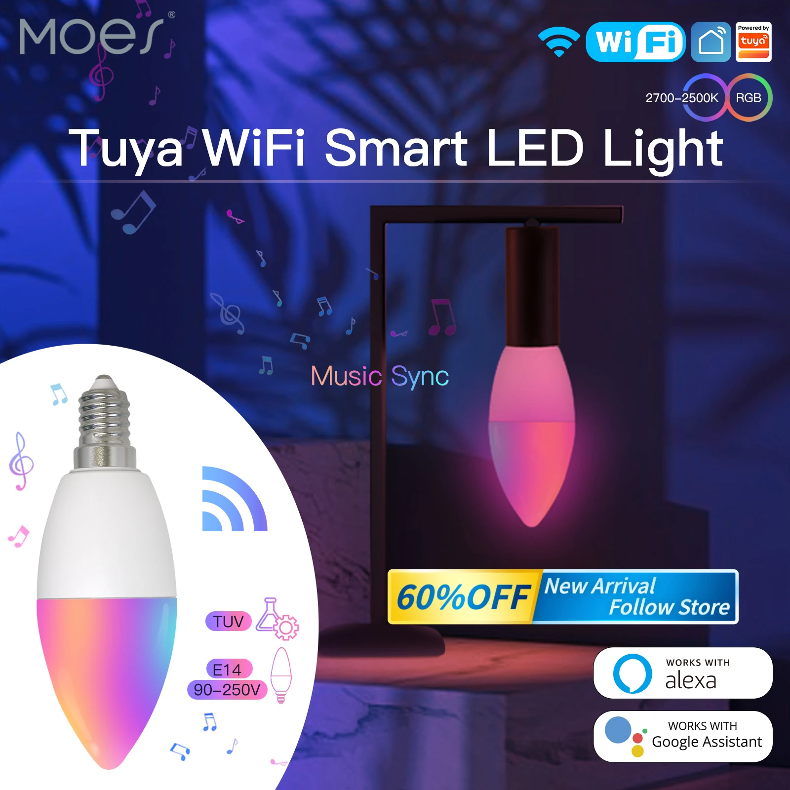 Candle Led Light Bulbs | Smart Wifi Led Bulb | Dimmable Led Bulbs ...