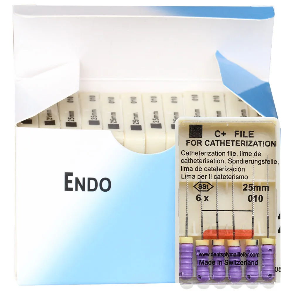 10-Packs-Dental-C-FILE-21-25mm-Endo-Root-Canal-Files-For ...