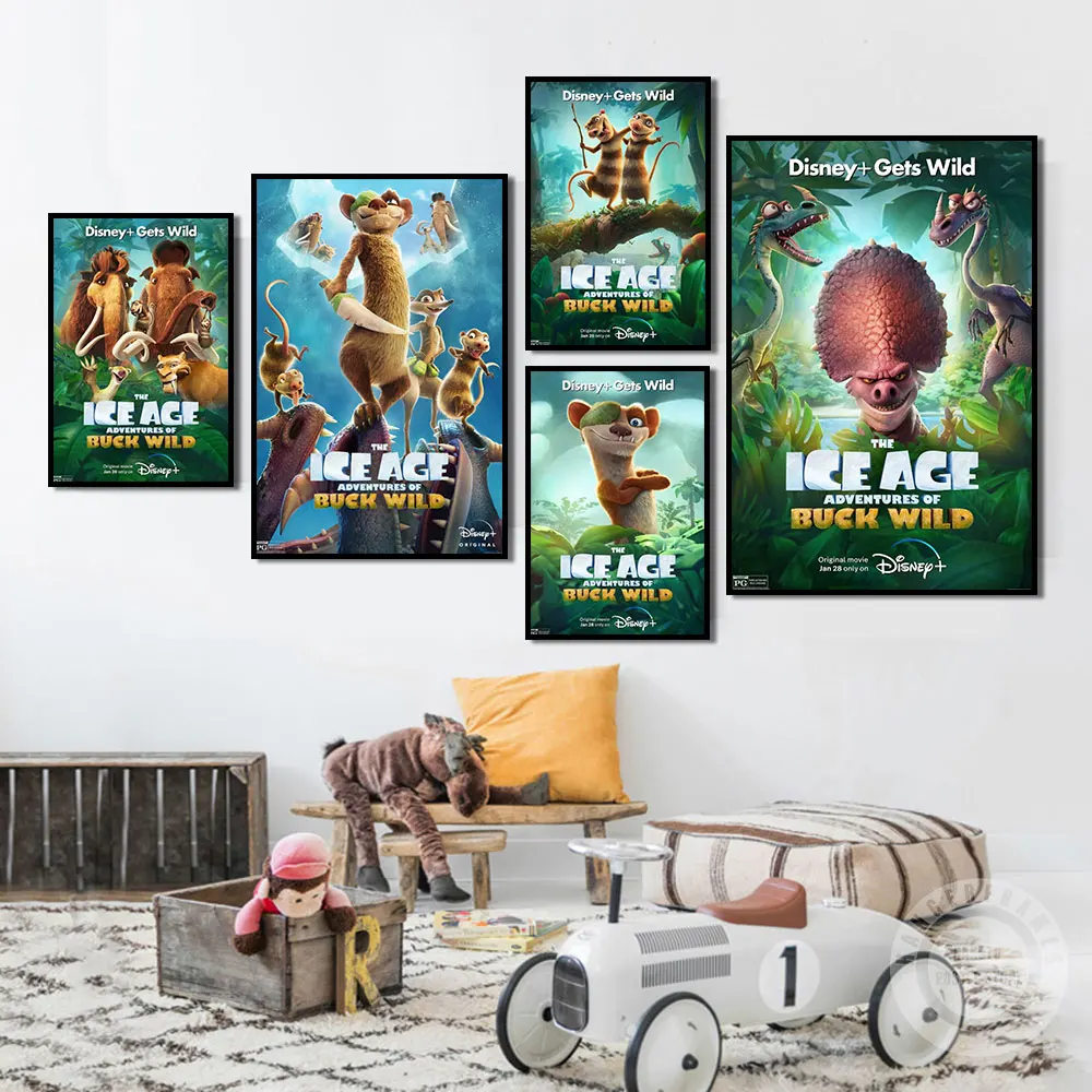 Disney-Cartoon-Movies-Canvas-Painting-The-Ice-Age-Adventures-of-Buck ...