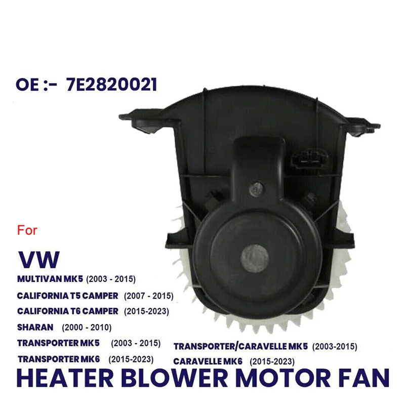Fan With Heater Heater Blower Motor Fan For VW Multivan Transporter ...