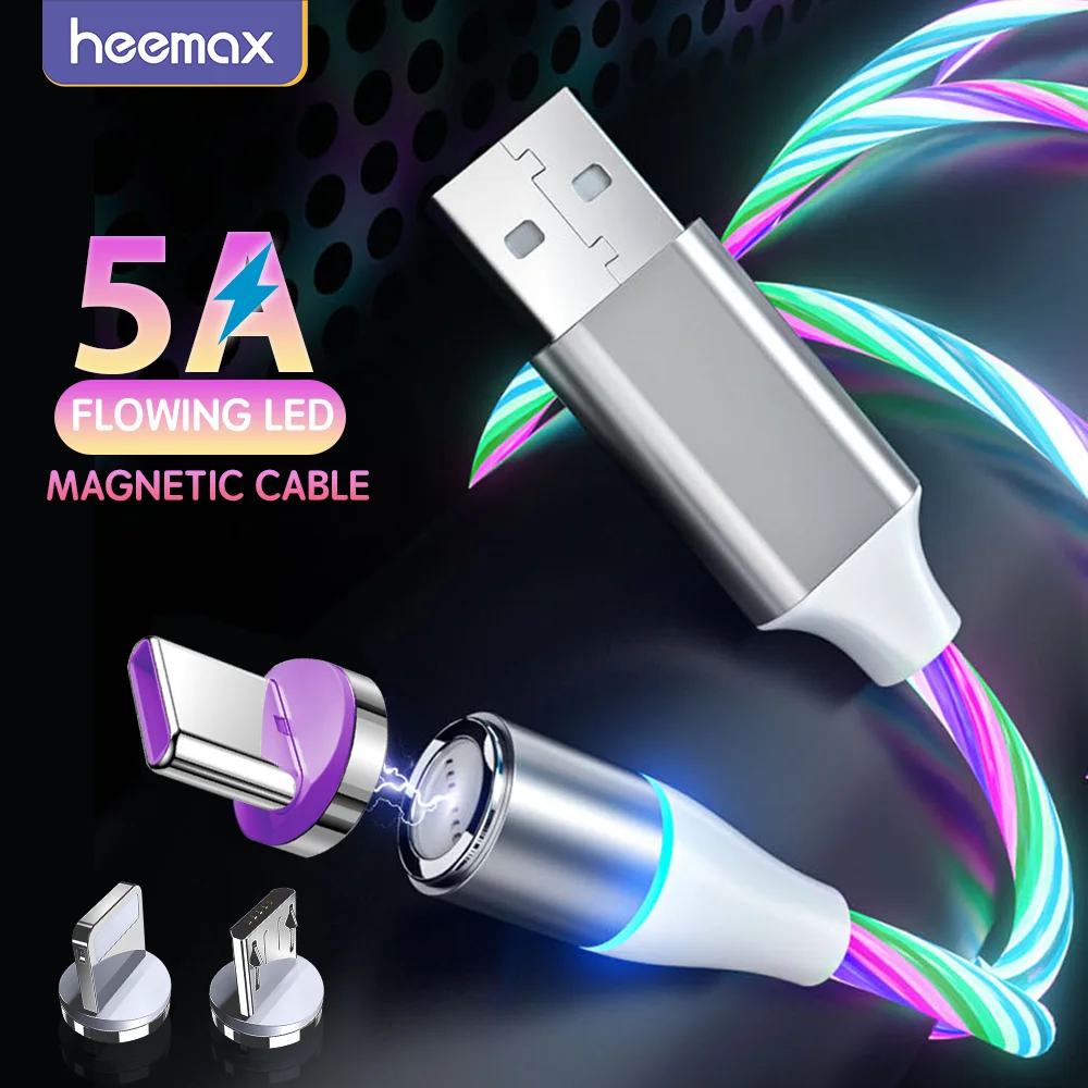 5A-Super-Fast-Charging-Flow-Luminous-360-Magnetic-Cable-For-iPhone ...
