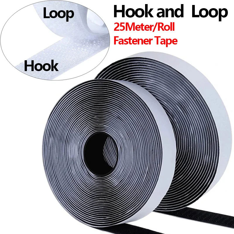 Auto-adesivo-Gancho-e-Loop-Fastener-Tape-Velcroing-Tiras-adesivo-adesivo-Scratch-com-cola-DIY20 ...