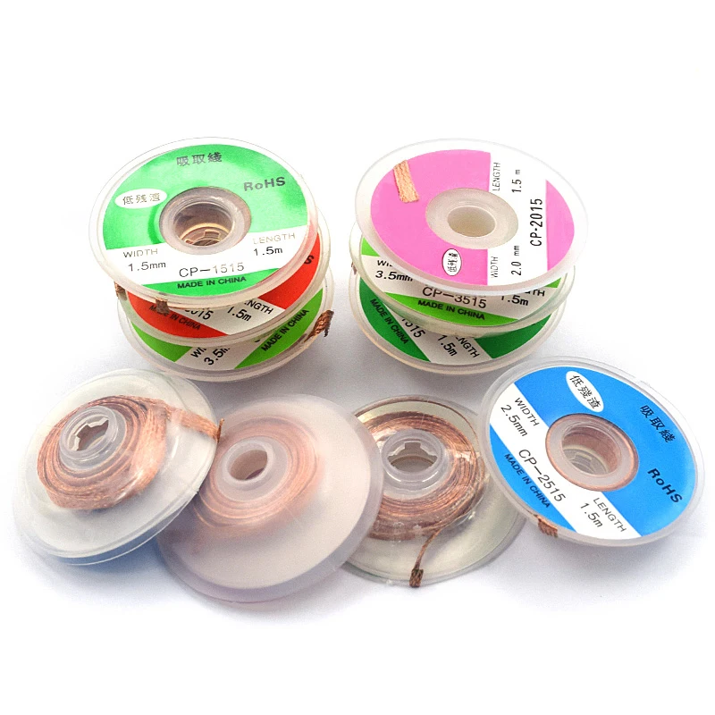 Solder wick copper desoldering braid solder remover 1.5 meter long 2 ...