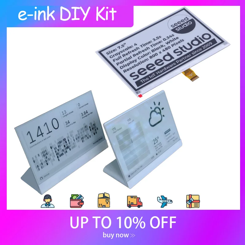 TRMNL BYOD 7.5" (OG) e-ink DIY Kit, Monochrome e-ink XIAO ESP32-S3 PLUS ...