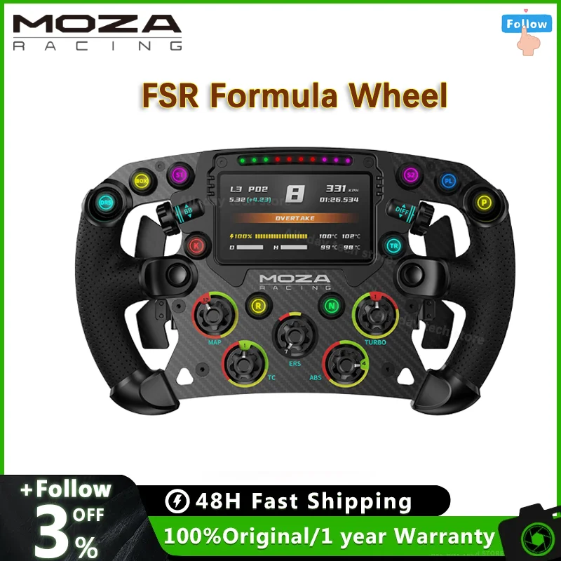 MOZA-Racing-FSR-Formula-steering-Wheel-With-Magnetic-Dual-Clutch ...