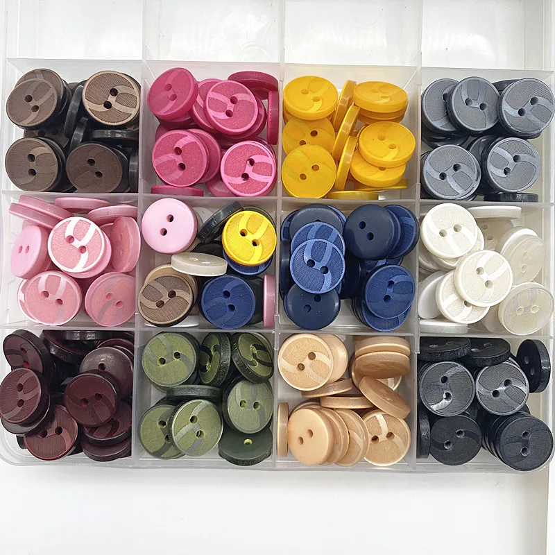 New-13mm-Dress-Shirt-Button-Two-eye-Button-DIY-Hand-Sewn-Decorative ...
