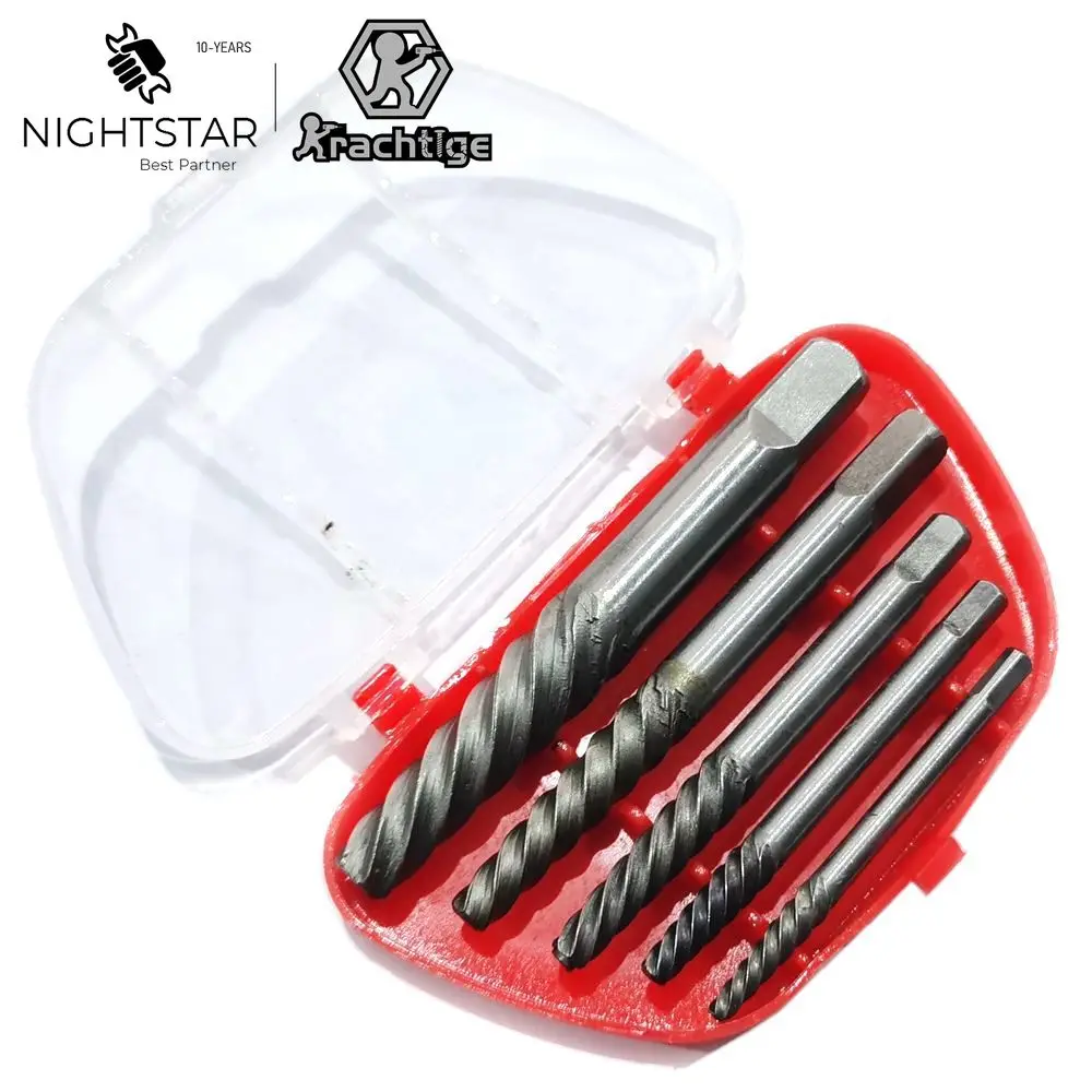 5Pcs-Coarse-Thread-Screw-Extractor-Center-Drill-Bits-Guide-Set-Broken ...