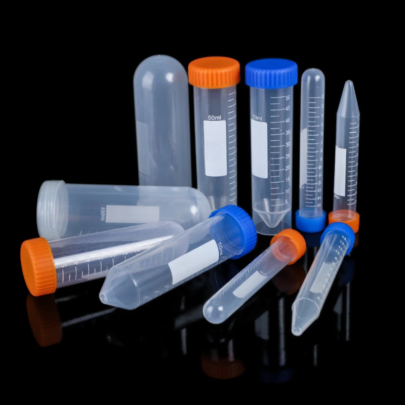Lab 10/15/25/50/100/120ml Plastic Centrifuge Tubes With Screw Cap ...