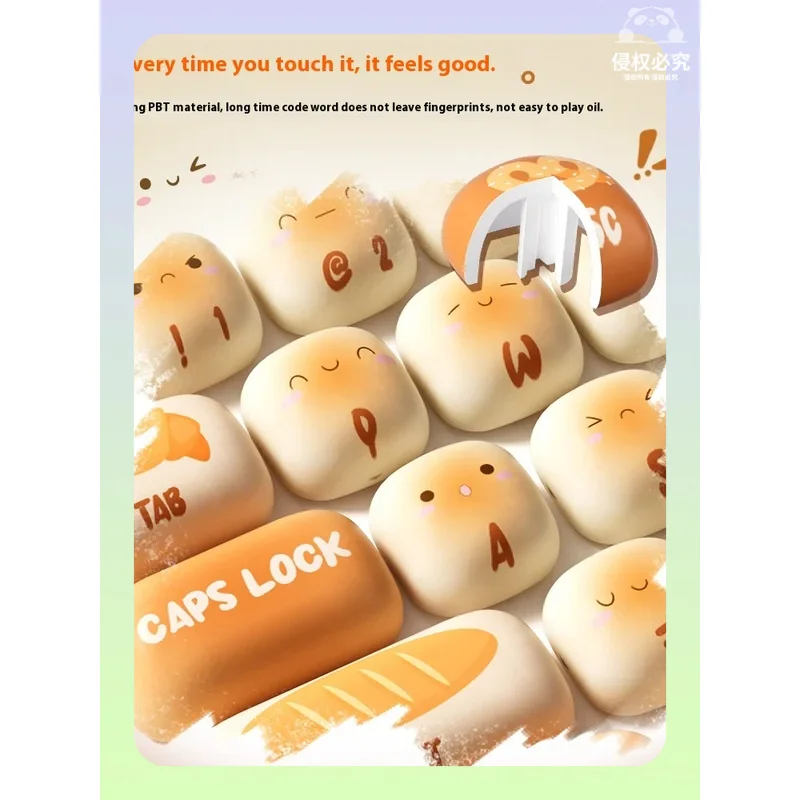 Akko-MOG-MOA-Keycap-Mantou-Amusement-Park-Keyboard-Cap-Pbt-Small-Mantou ...