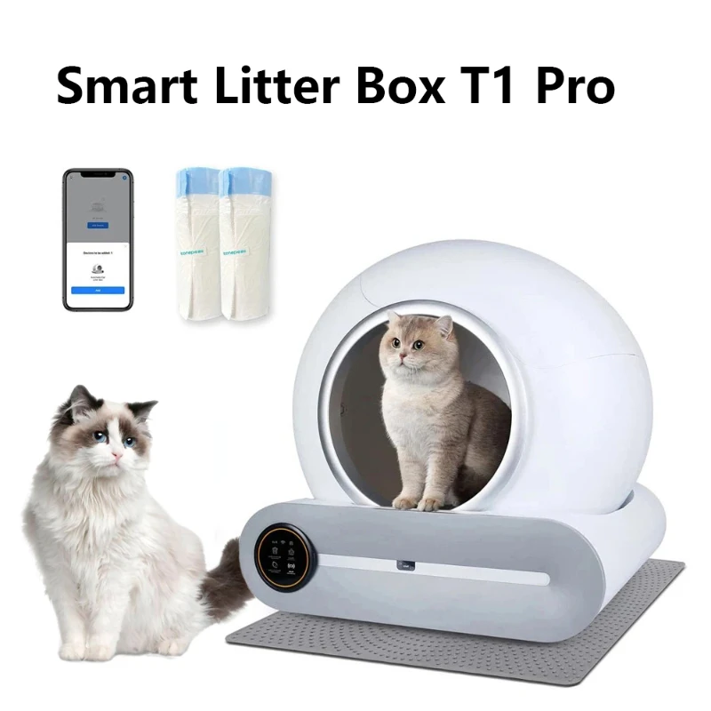 65L-Automatic-Intelligent-Cat-Litter-Pan-Self-Cleaning-Fully-Closed ...