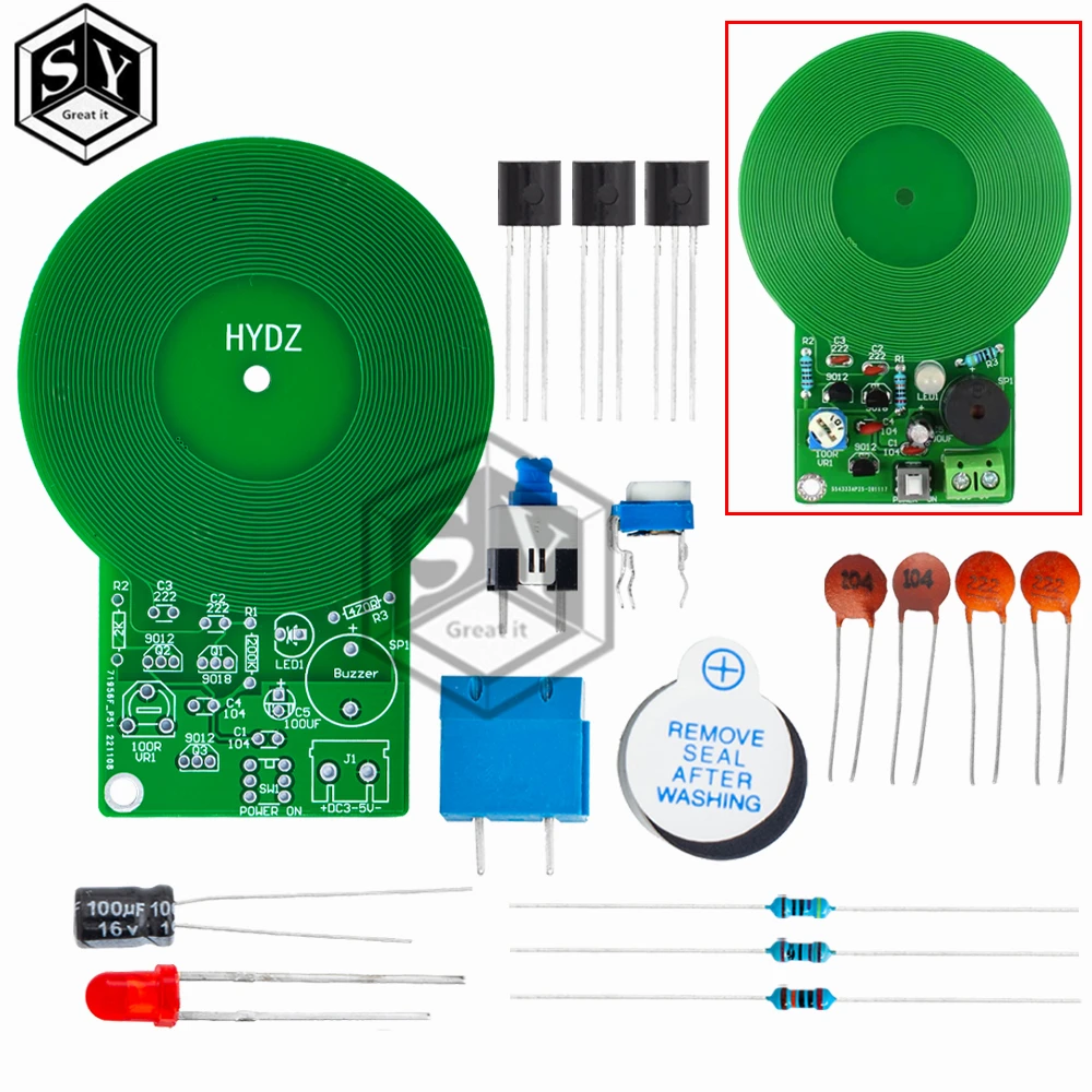 1PCS-Metal-Detector-Kit-Electronic-Kit-DC-3V-5V-60mm-Non-contact-Sensor ...
