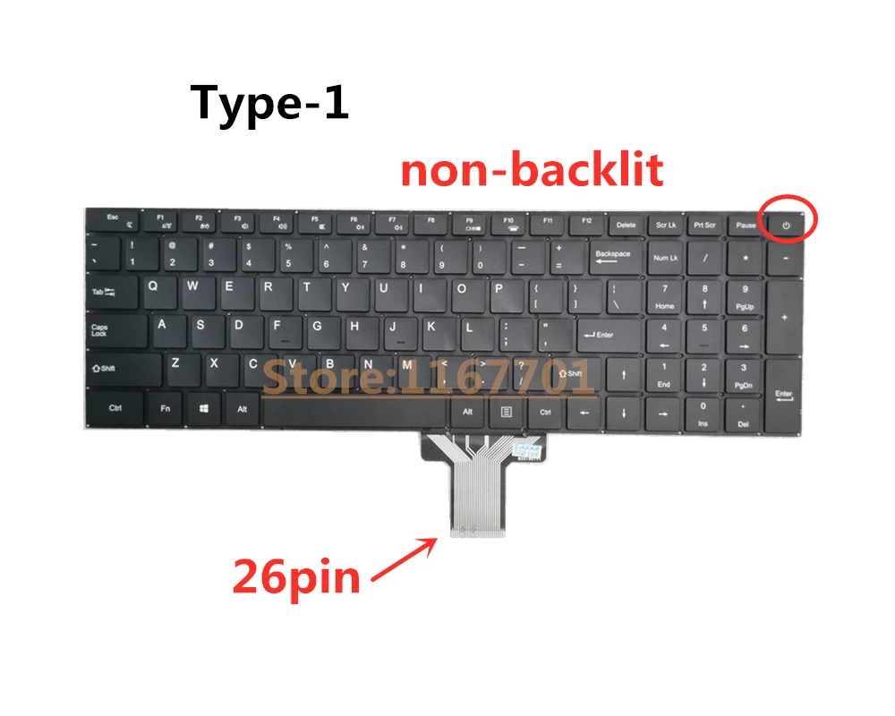 New-Laptop-US-non-Backlit-Keyboard-no-model-no-brand-notebook-keyboard ...