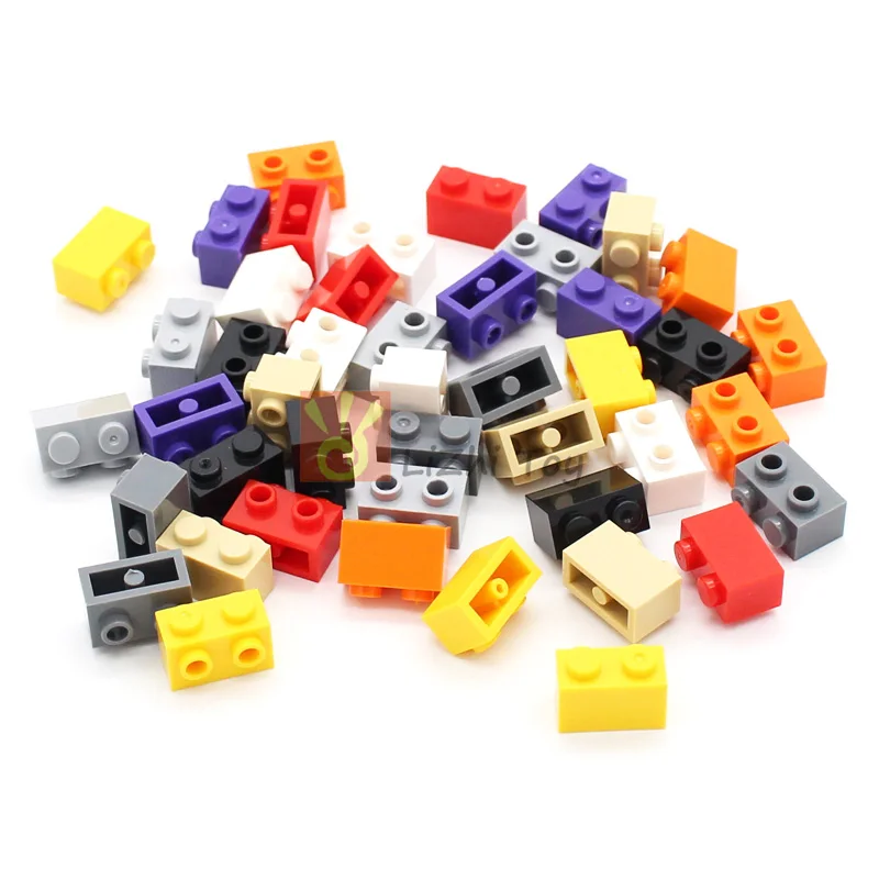 50PCS-Compatible-11211-Brick-Modified-1x2-with-Studs-on-Side-DIY ...