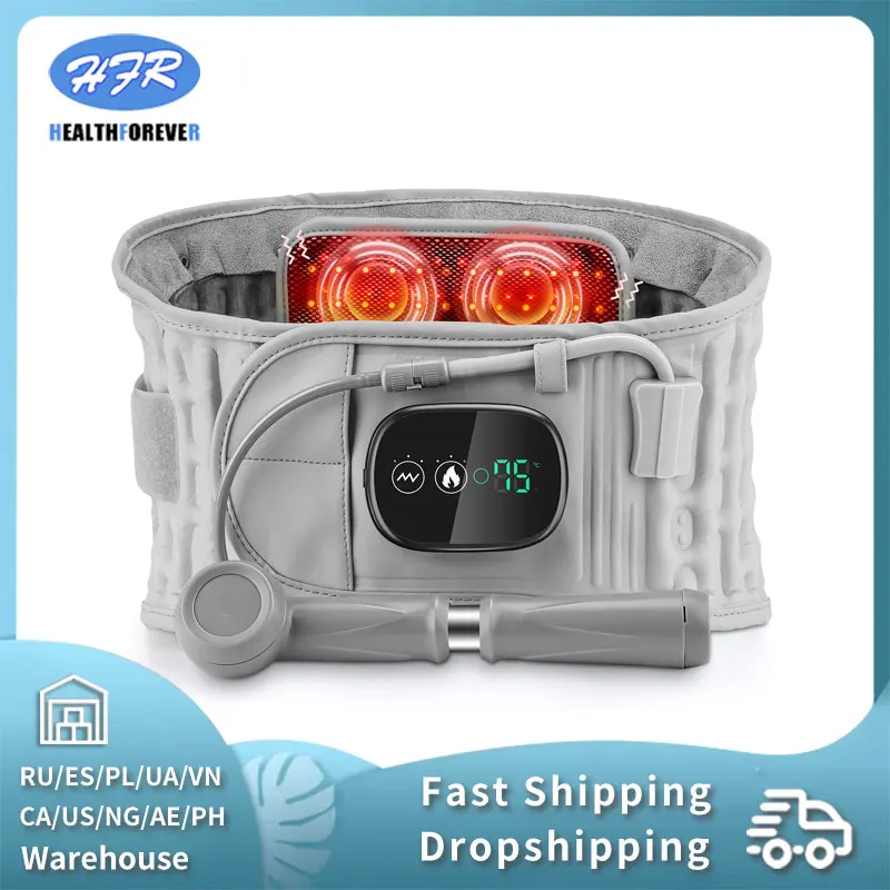 HFR-Lumbar-Support-Decompression-Waist-Air-Traction-Brace-Spinal-Back ...