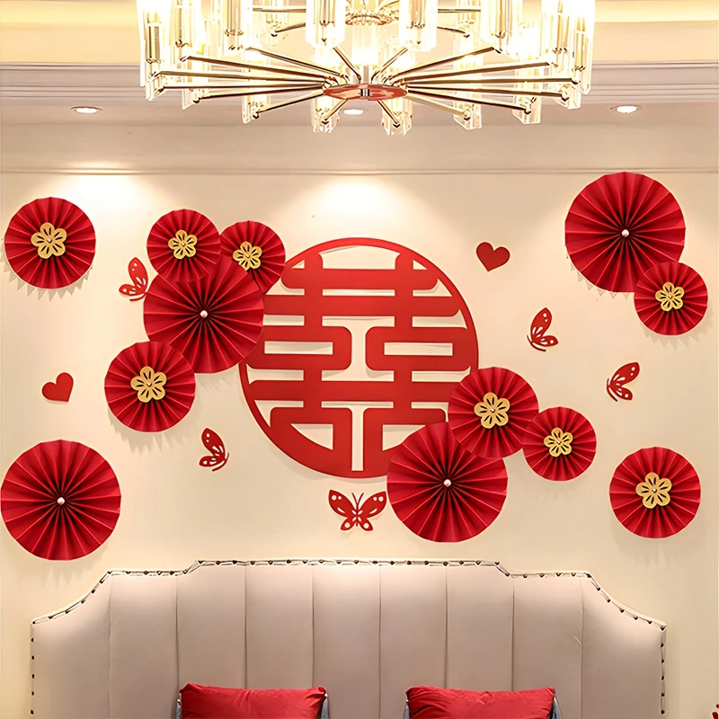 Chinese-Wedding-Decoration-Chinese-Marriage-Background-Hanging-Paper ...