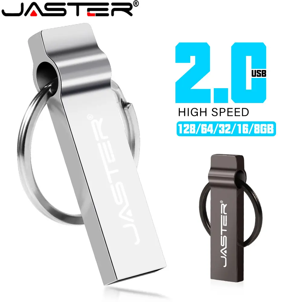 JASTER USB2.0 Metal Flash Disk 4GB 8GB 16GB 32GB 64GB Free Engraving ...