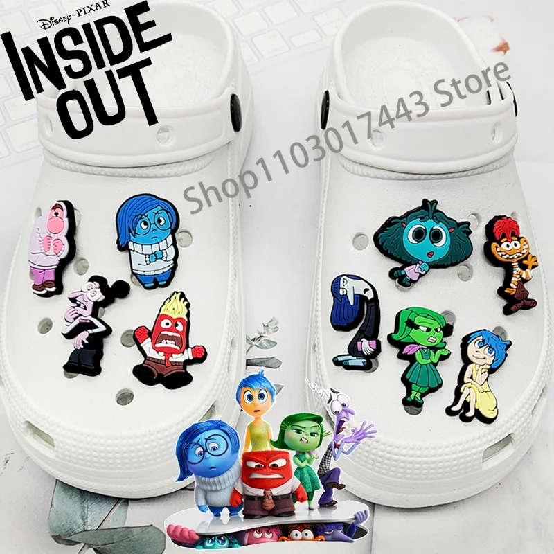 9Pcs-Set-Disney-Inside-Out-2-Shoe-Crocs-Buckle-Cartoon-DIY-Funny-Shoe ...